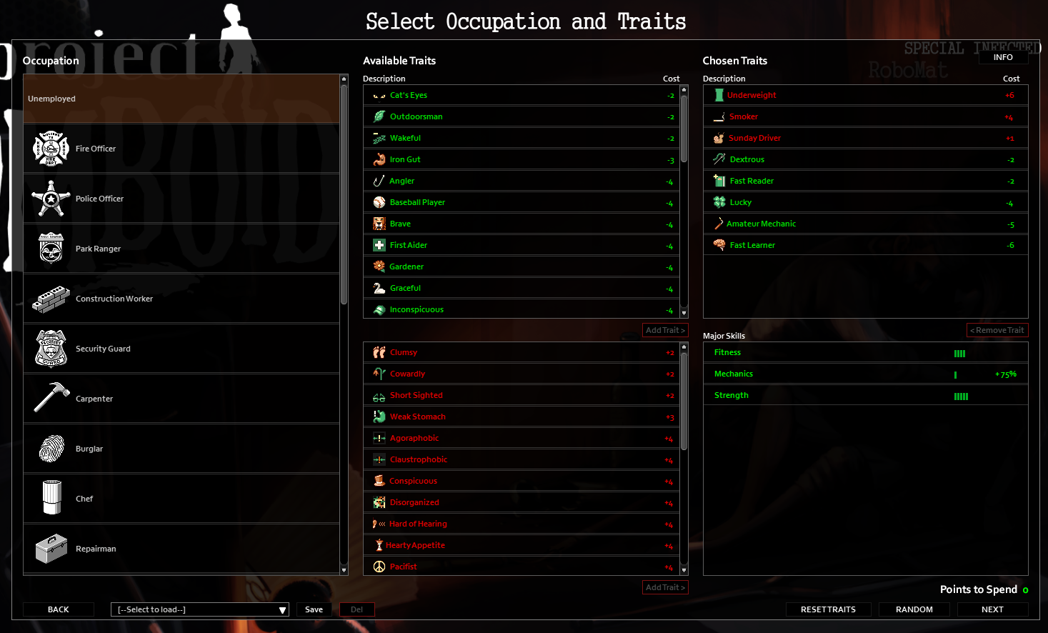 Project Zomboid Tips And Best Traits To Put Points Into